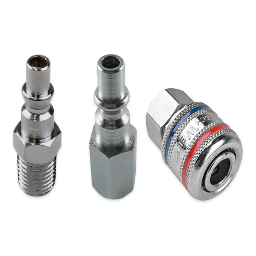 Kit Conectores Engate Rapido Para Ar Schweers Rosca 1/4 Bsp | Shopee Brasil