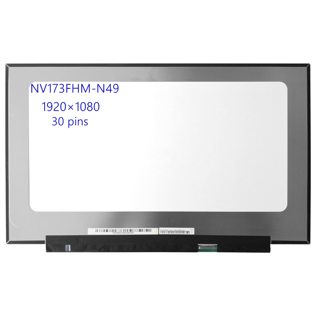 Tela LCD Para Laptop IPS De 17.3 " NV173FHM-N49 B173HAN04.3 B173HAN04.2 ...