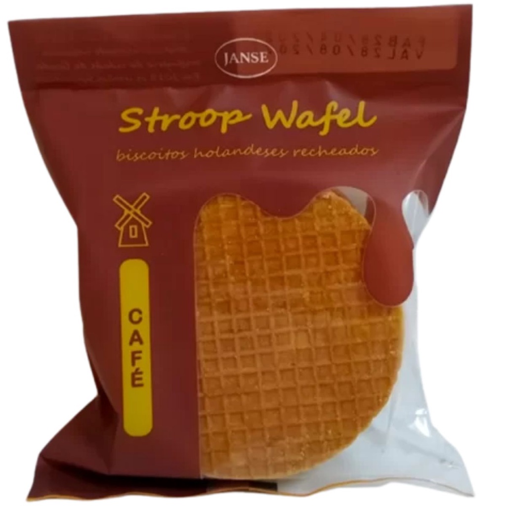 Biscoito Stroopwafel Janse com Recheio de Café 155g | Shopee Brasil