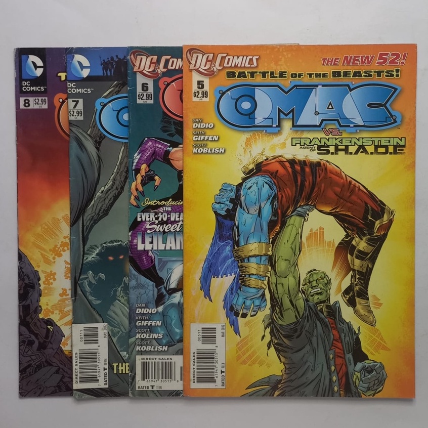 Importado DC The New 52 OMAC 5 6 7 8 Editora DC Comics 2012 Excelentes ...