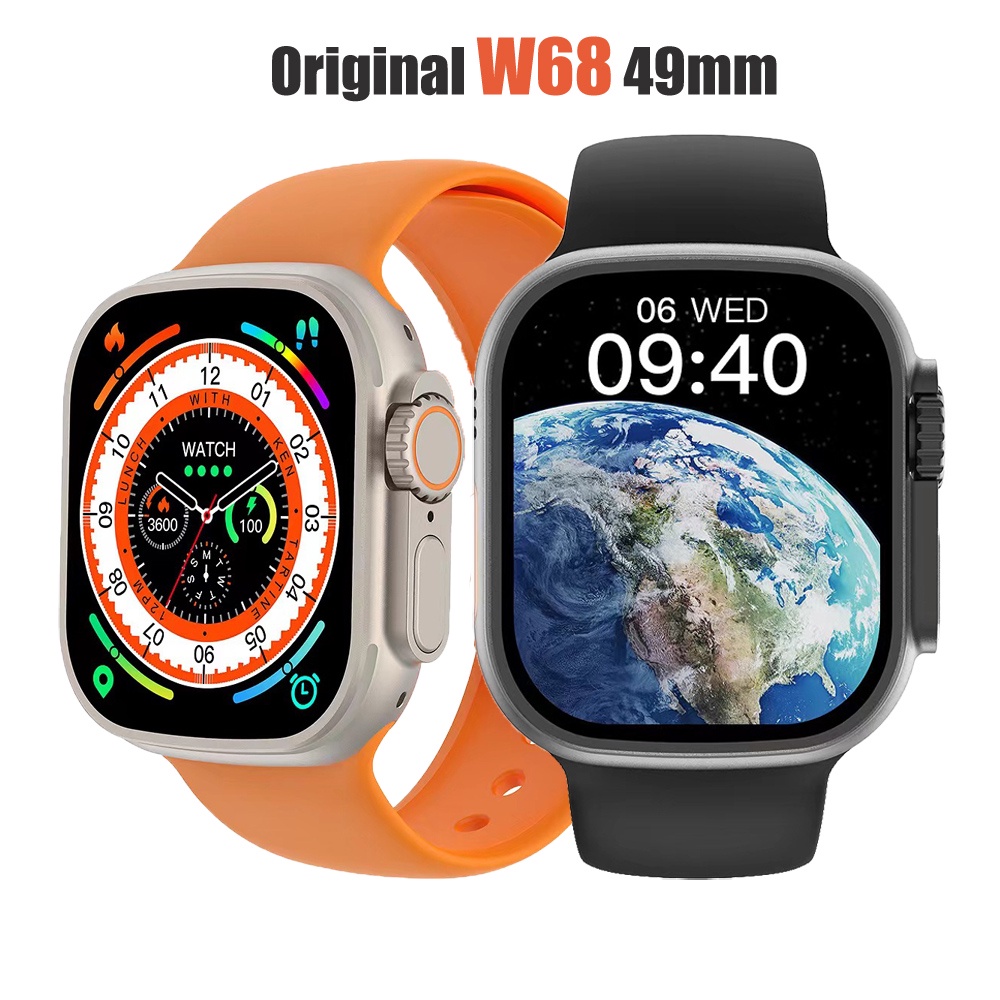 Smartwatch Original W68 Ultra Series 8 Bluetooth Chamadas 2.0 Polegadas ...