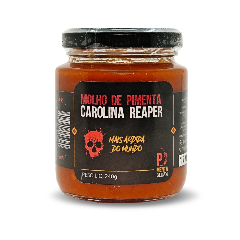 Calibrada Reaper - Molho de Pimenta Carolina Reaper 240ml | Shopee Brasil