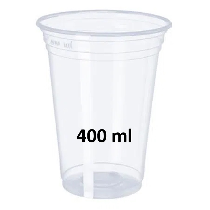 Copo Transparente 400ml PP Para Caldo de Cana Suco Refrigerante Bebida - 50 Unid. | Shopee Brasil