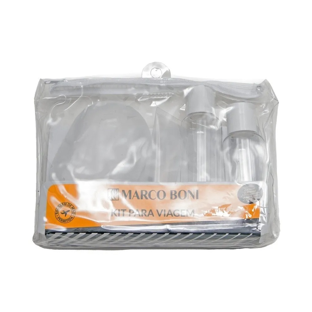 Kit Viagem Completo Translúcido Com 6 Itens E Necessaire | Shopee Brasil