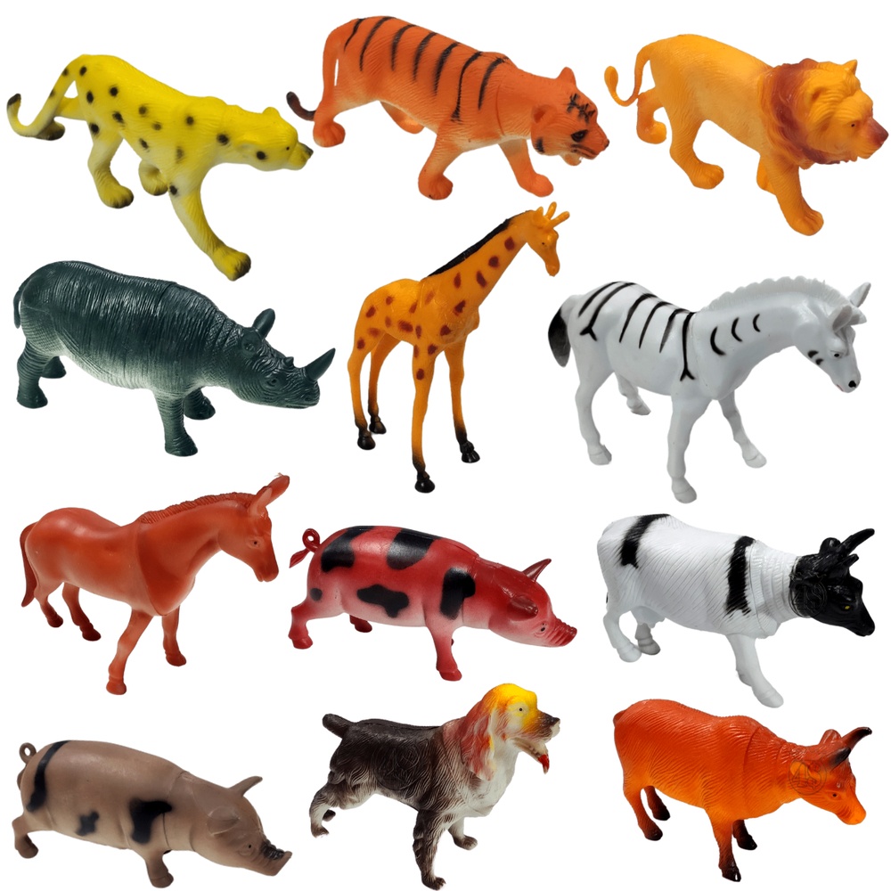 Animal Borracha Safari Fazenda Selva Leão Cavalo Vaca Zebra Zoológico ...