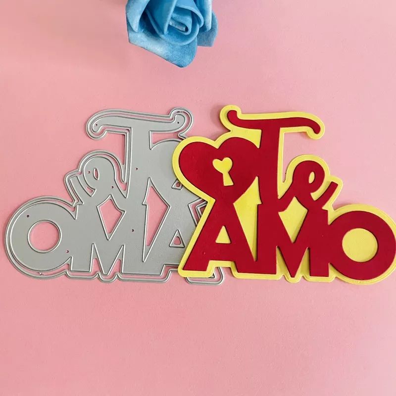 Faca Faquinha de Corte e Relevo Scrapbook Topo Bolo Te Amo Cadeado ...