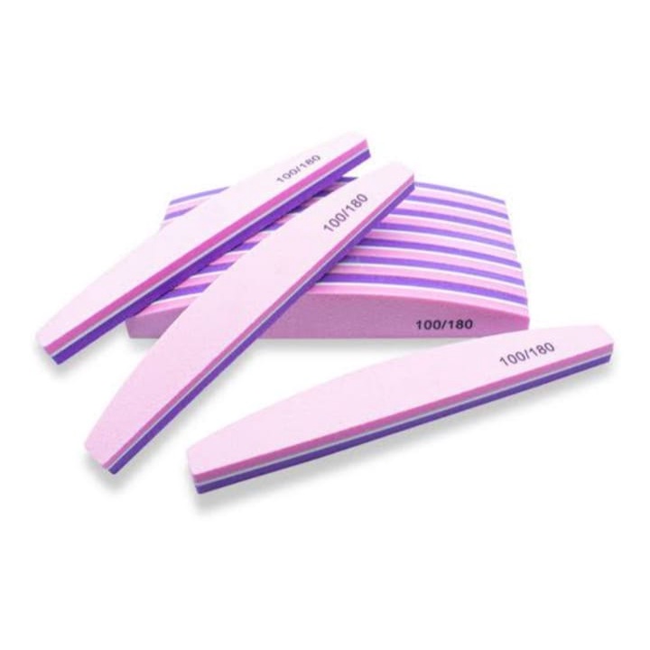 Lixa Buffer Polidora 100/180 para unhas de Gel Acrílicas e Fibra de ...