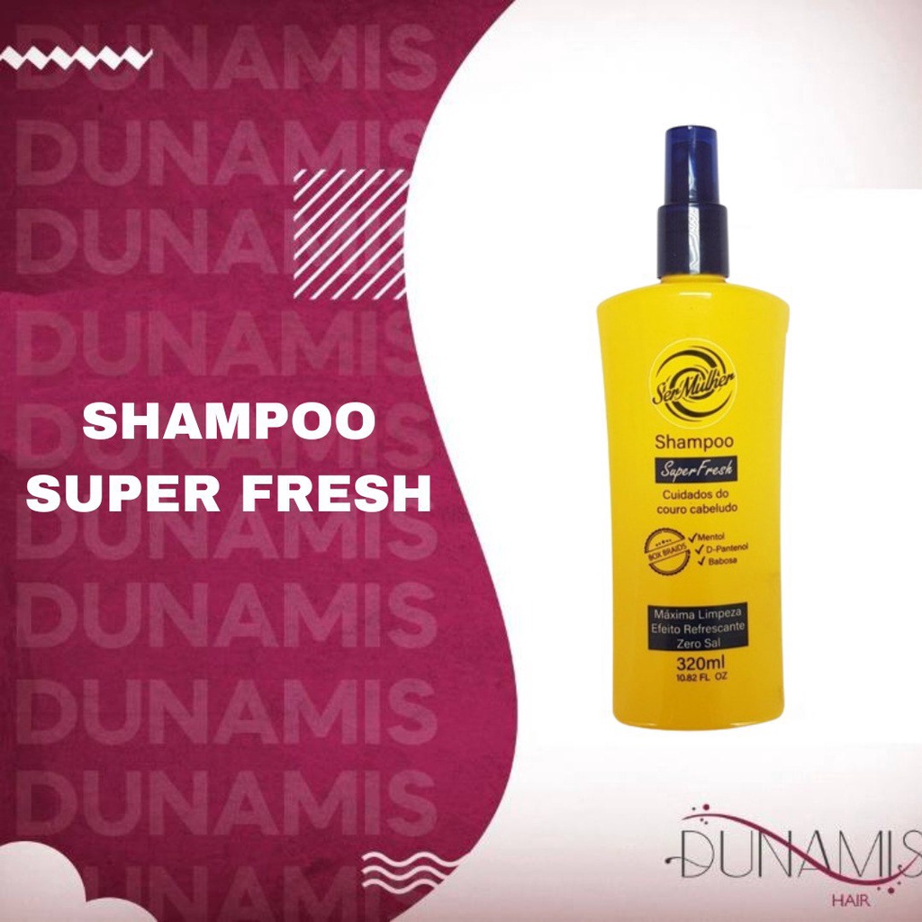 Shampoo Super Fresh - Ser Mulher Para Cabelos Com Box Braids | Shopee ...