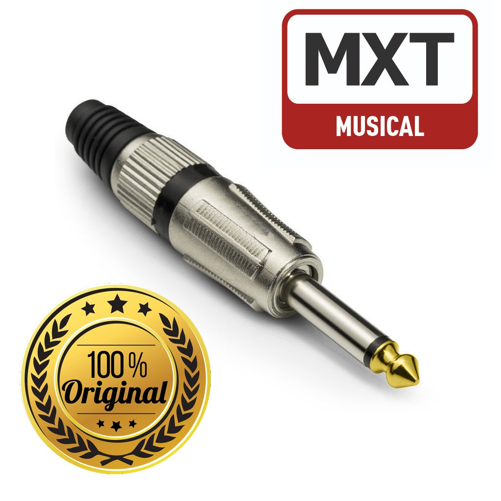 Plug P10 Mono Profissional Original Ponta Ouro MXT | Shopee Brasil