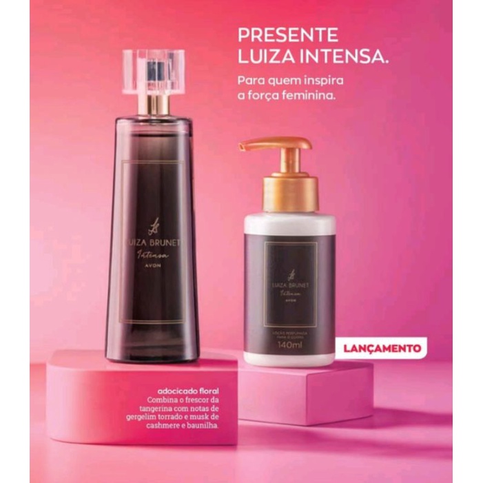 Kit presente Luiza Brunet intensa Avon | Shopee Brasil