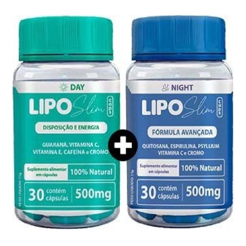 Lipo Slim Caps - kit dia e noite | Shopee Brasil