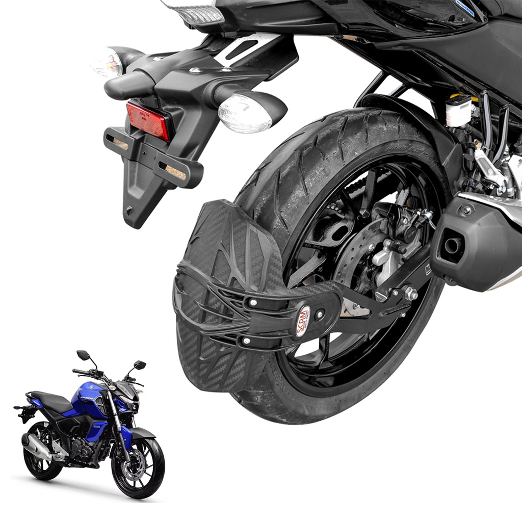 Parabarro Paralama Anti Spray Traseiro Fazer Fz15 2023 Em Diante | Shopee Brasil