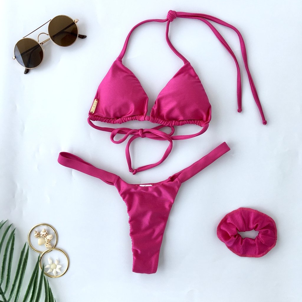 Biquini Fita Pink Shopee Brasil