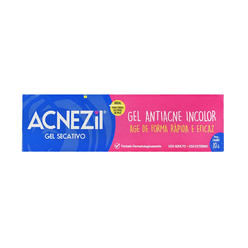 Acnezil Gel Secativo Para Espinhas Cravos e Acne 10g | Shopee Brasil