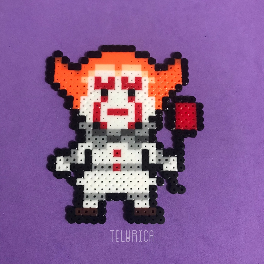 Pennywise (Terror) - Adesivo de Parede em Pixel Art | Shopee Brasil