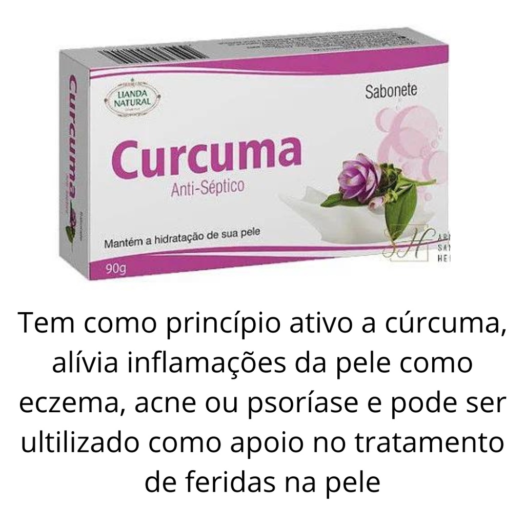 Sabonete de Cúrcuma 3 Unidades 90g | Shopee Brasil