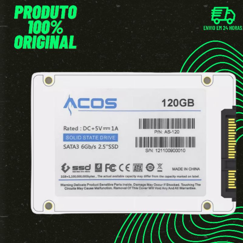 Ssd 128 GB Acos ULTRA RÁPIDO ESTOQUE BRASIL | Shopee Brasil
