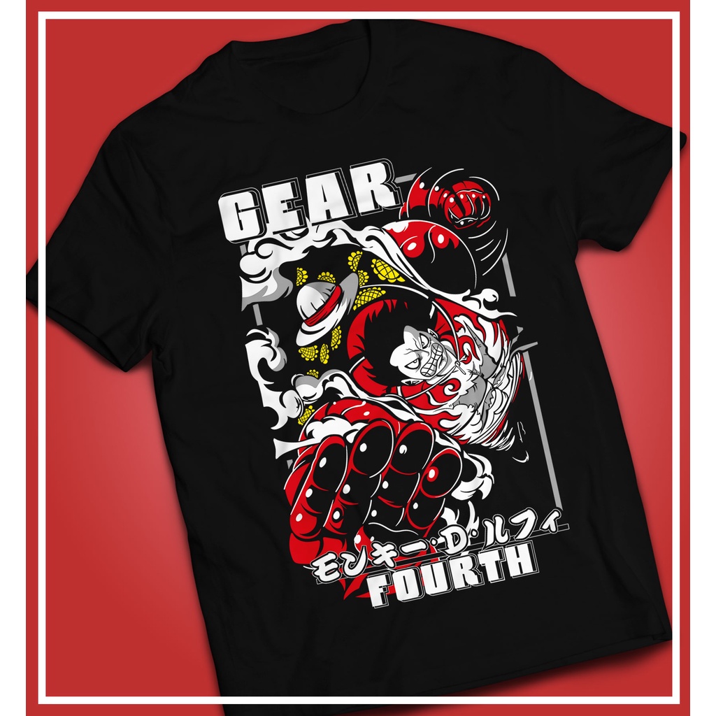 Camiseta T-shirt, Adulto e Infantil, ONE PIECE LUFFY GEAR, Geek Anime ...