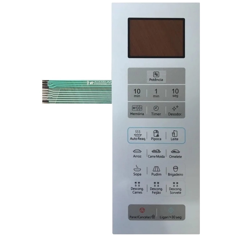 Membrana Painel Teclado Forno Microondas Nnst354w Nnst 354 Prata ...
