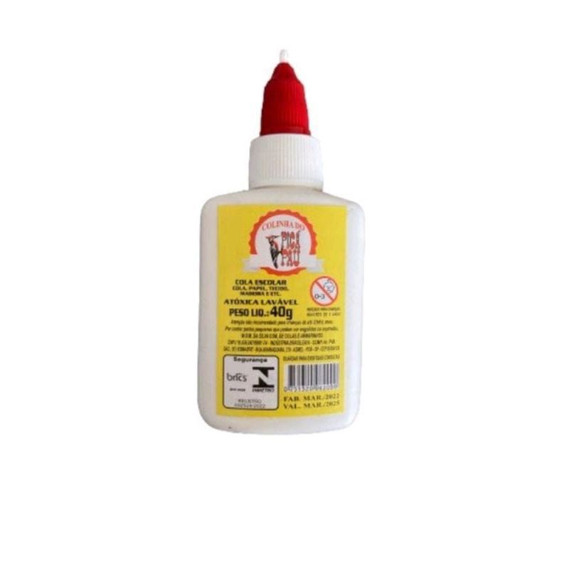 Kit com 5 Colas Branca Líquida Escolar 40g | Shopee Brasil