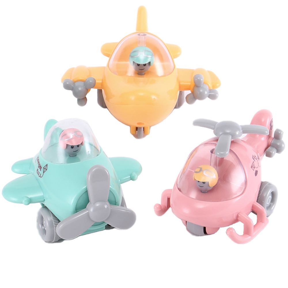 Inércia Avião Toy Cartoon Push and Go Airplane Gift Para Menina Idade 3 ...