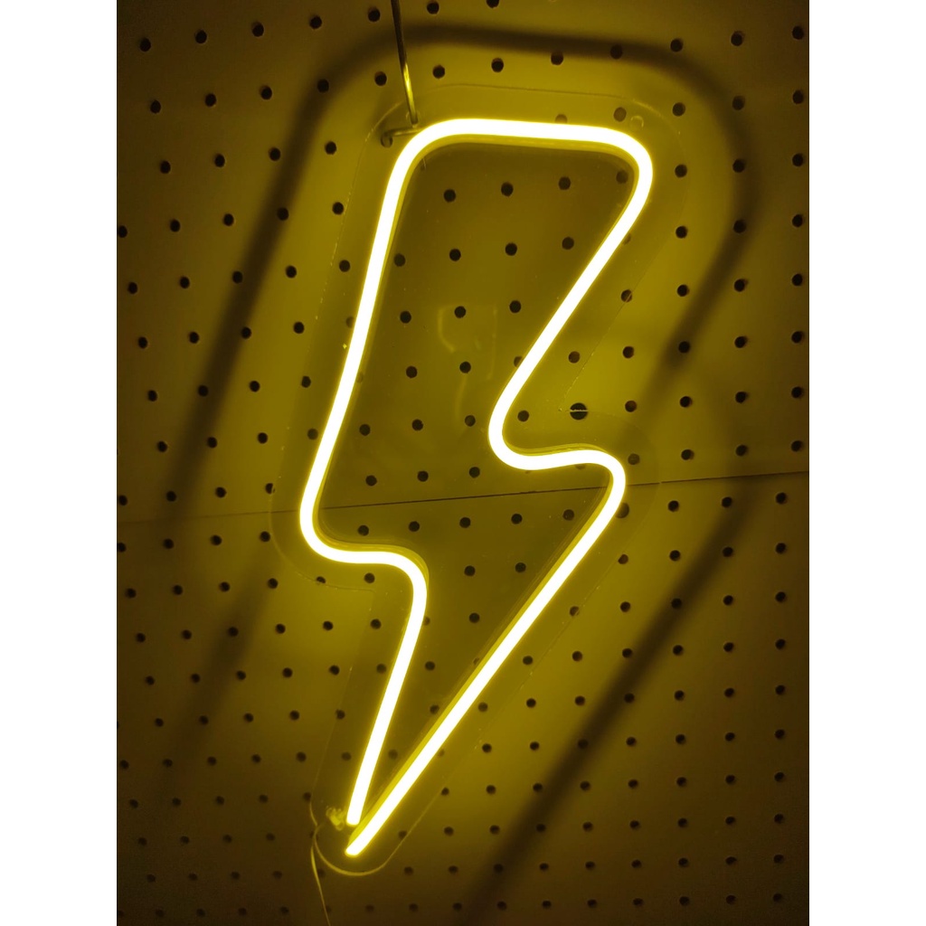 Placa Luminoso Neon De Led - Raio 27cm x 13cm | Shopee Brasil