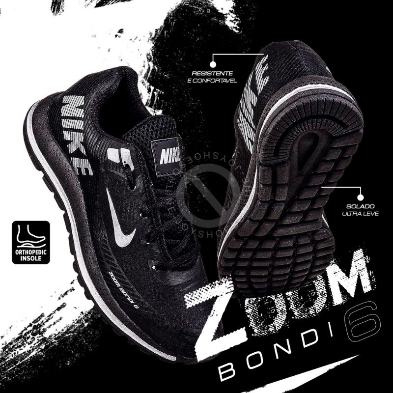 Tenis Masculino Bondi nk Adulto e Infantil Lancamento leve para ...