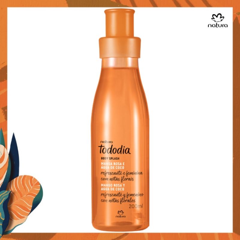 natura todo dia colônia Body Splash manga rosa e água de coco. | Shopee ...