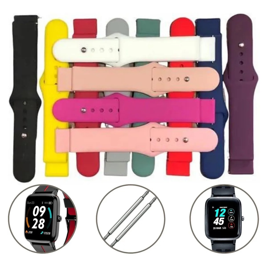 Pulseira De Relógio 18mm Mormaii Life Blulory Glifo 5 Pro | Shopee Brasil