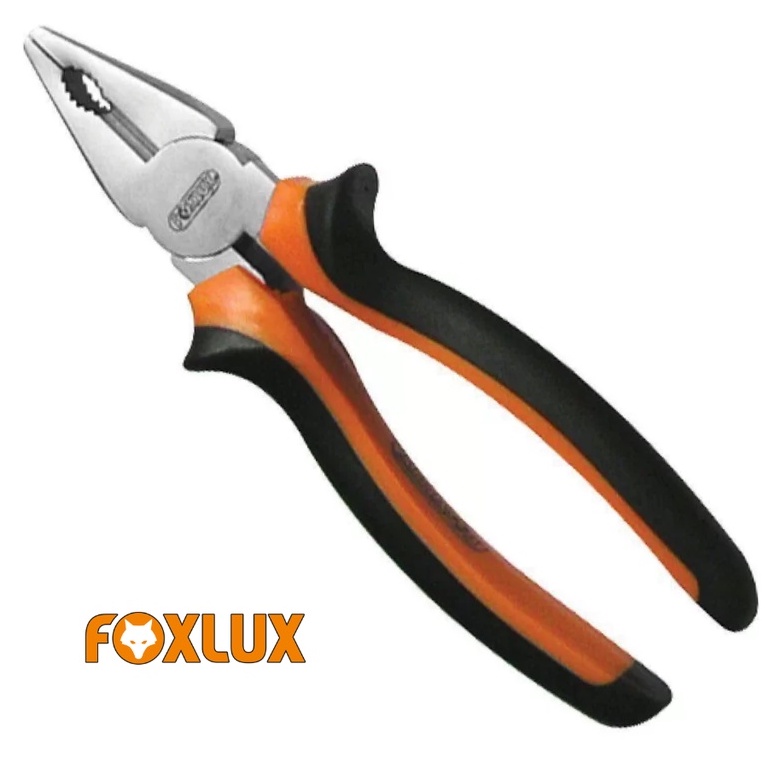 Alicate Universal 8" Cabo Emborrachado Foxlux | Shopee Brasil