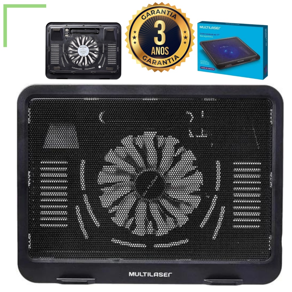 base suporte notebook ventilada cooler fan multilaser com garantia 3 ...