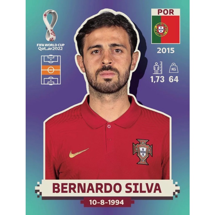 Bernardo Silva - Panini World Cup 2022 Stickers - POR 011 - Figurinha ...