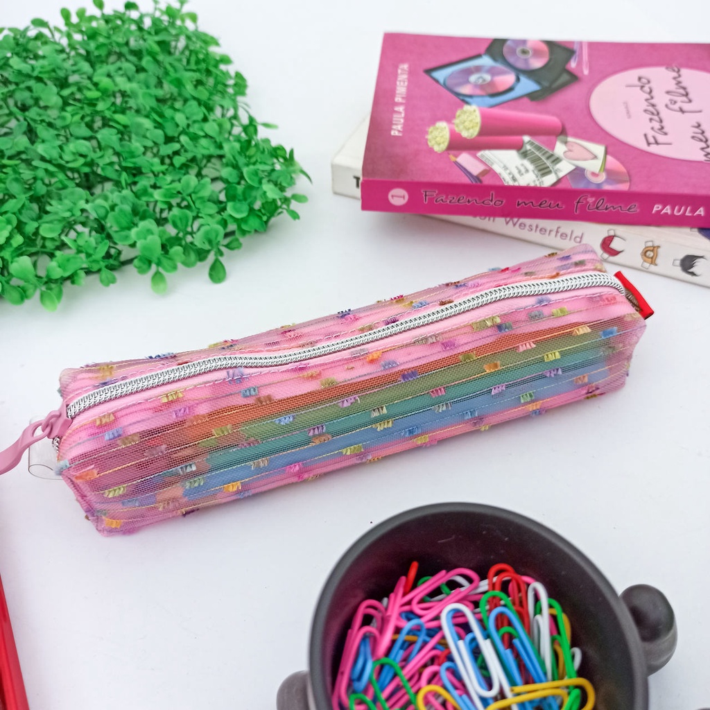 Estojo Escolar Simples PEQUENO Telado Bolinhas - Daterra | Shopee Brasil