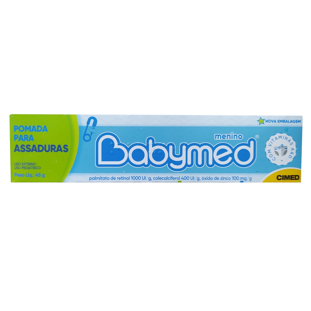 Babymed Pomada Contra Assaduras Azul 45g | Shopee Brasil