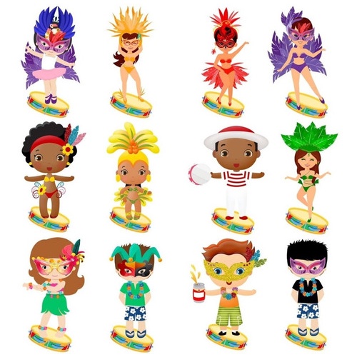 Kit 12 - Display De Mesa | Carnaval | Shopee Brasil