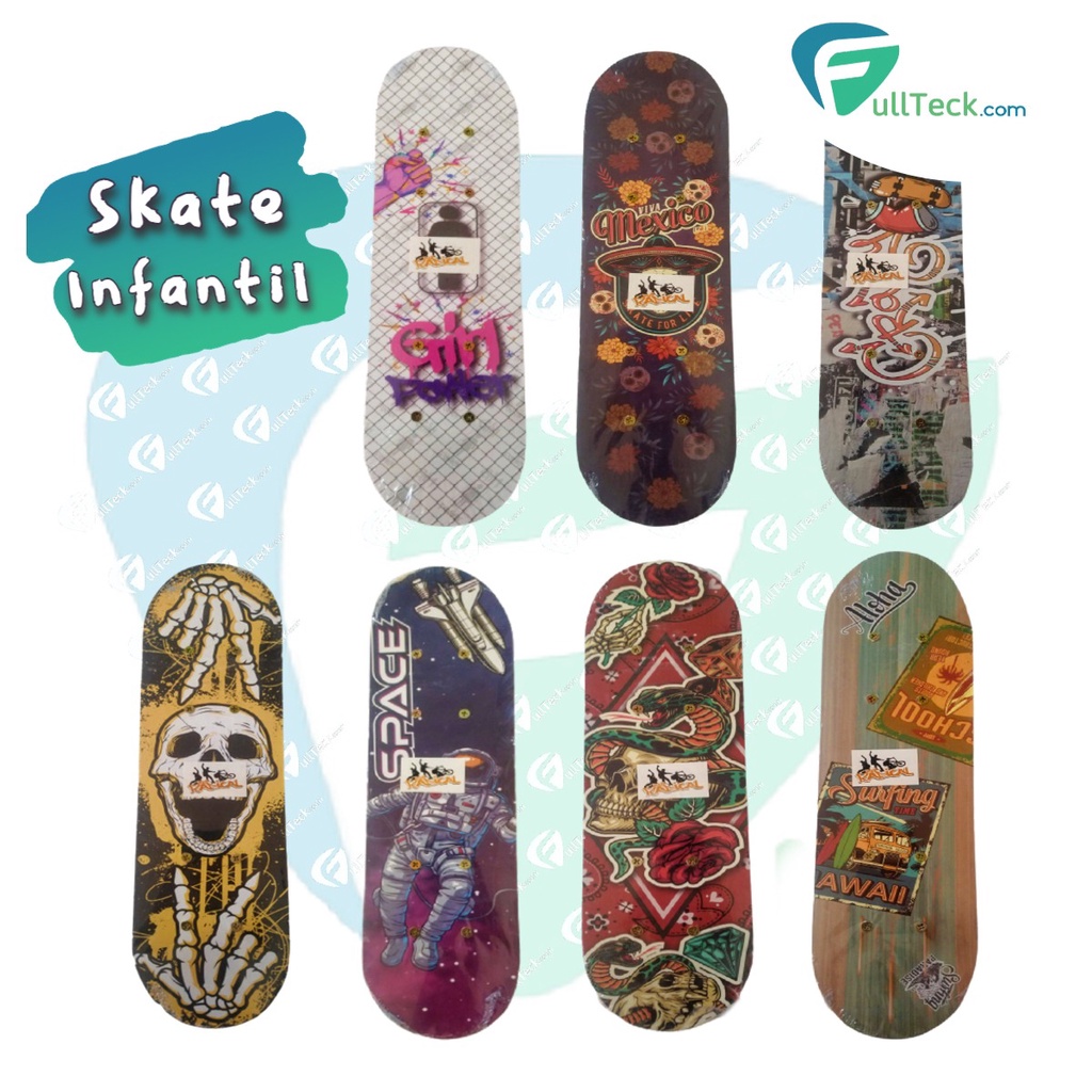 Skate Infantil Radical Iniciante Sk8 Turma Do Skate 43 Cm | Shopee Brasil