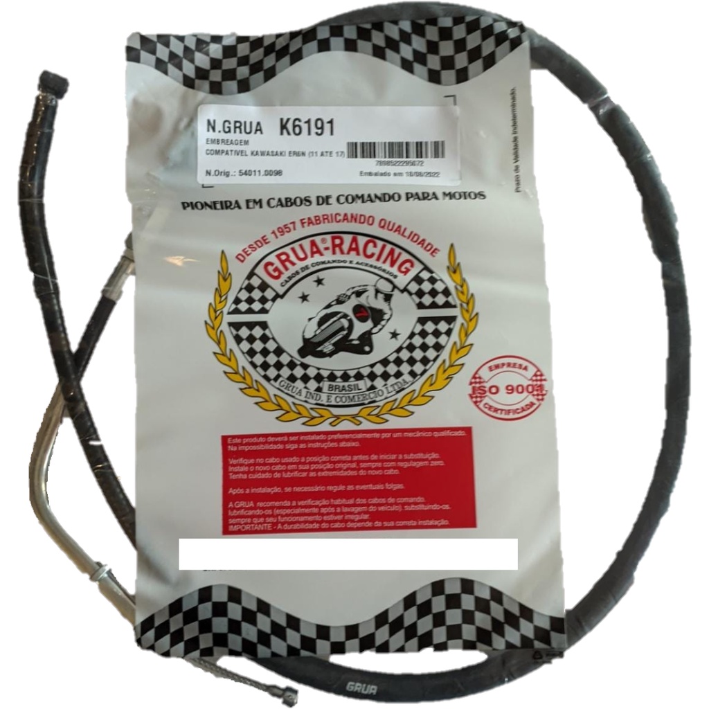 Cabo Embreagem Kawasaki Er6n Er 6n 2011 Ate 2017 Grua K6191 | Shopee Brasil