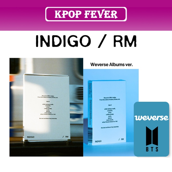[WEVERSE POB] BTS RM - INDIGO (BOOK EDITION/WEVERSE ALBUM ver.) SOLO ...