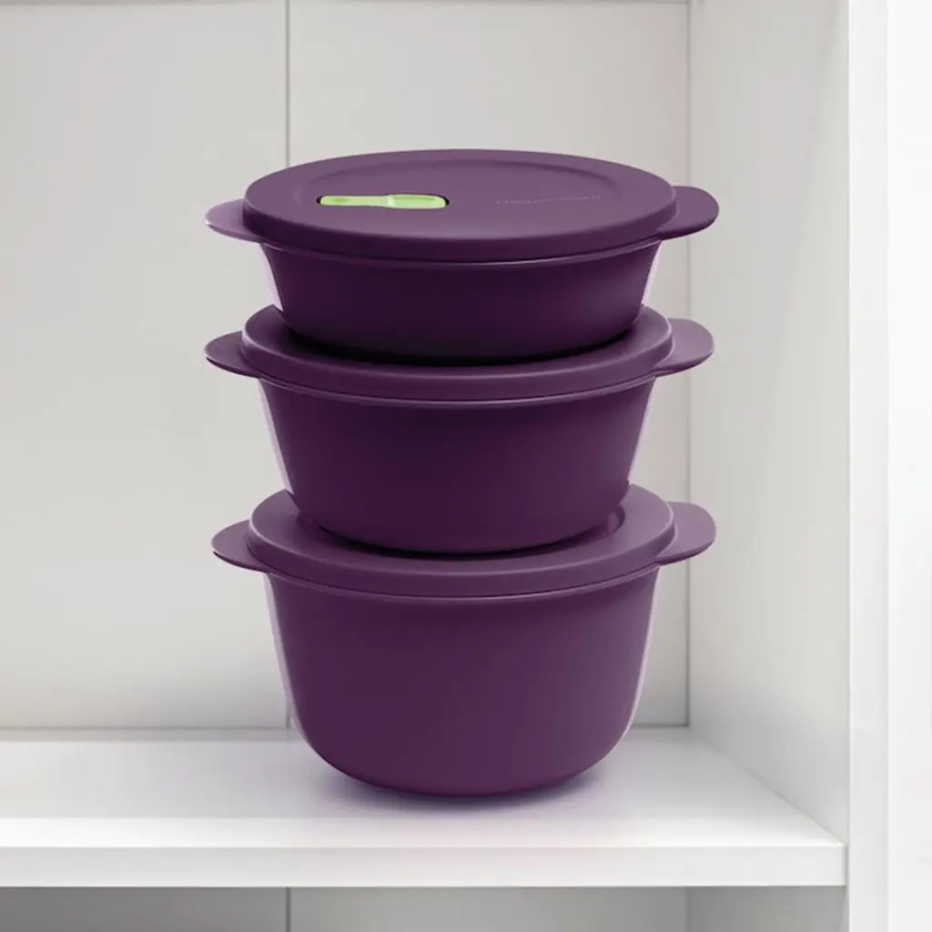 Tupperware Kit 3 Pçs Microondas Cristalwave Pda Bea 11/22 N1 Original ...