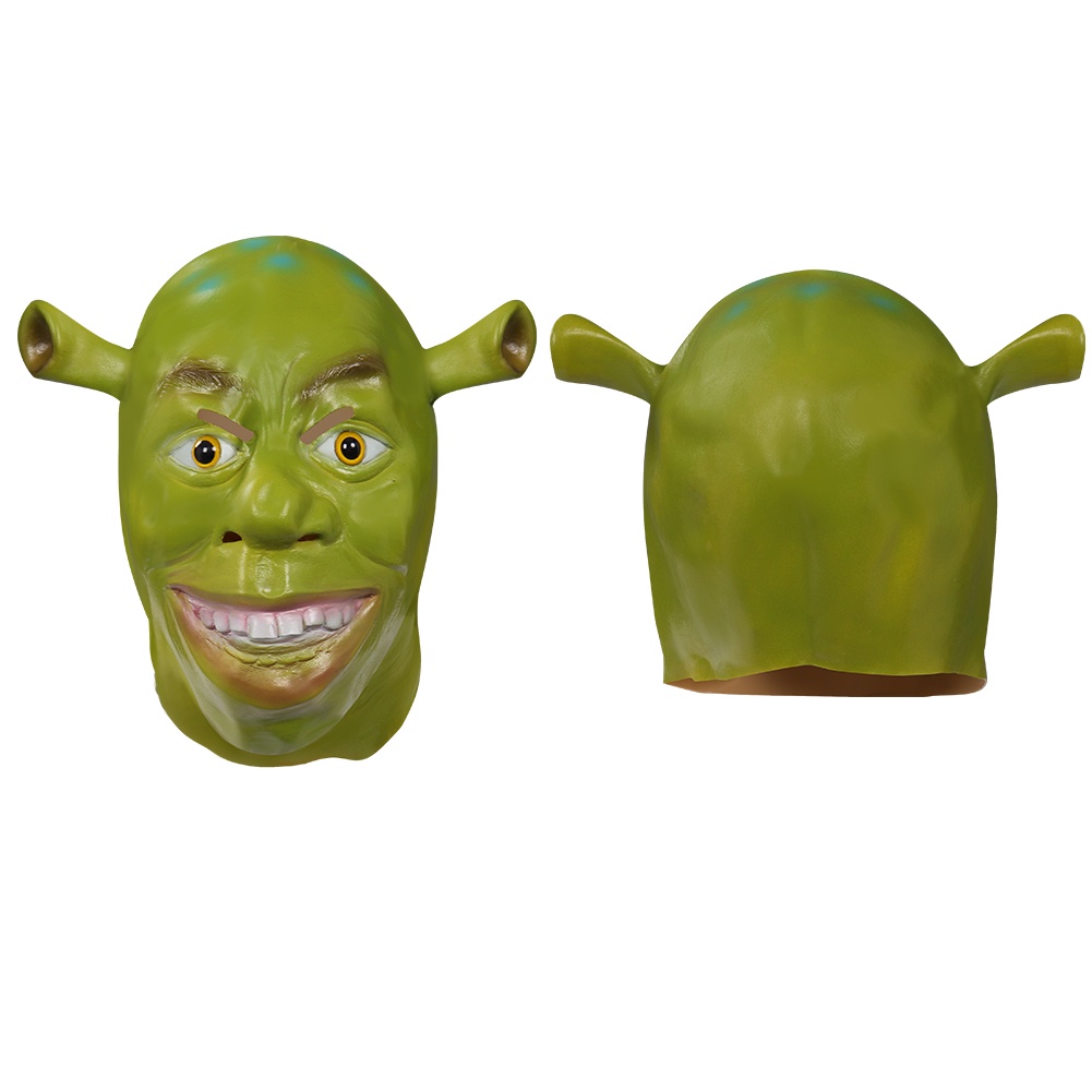 Máscara Shrek Cosplay Máscaras De Látex Capacete De Festa De Halloween ...
