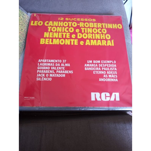 Lp Vinil 12 sucessos - coletânea sertaneja ( leo canhoto e robertinho ...