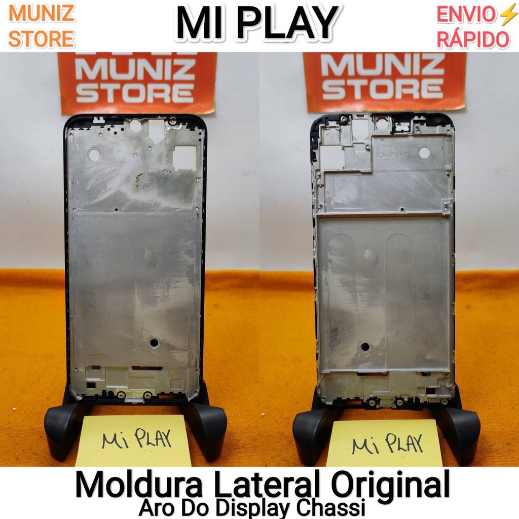 Aro Moldura Original Mi Play Aro Lateral Do Display Traseira Chassi de ...