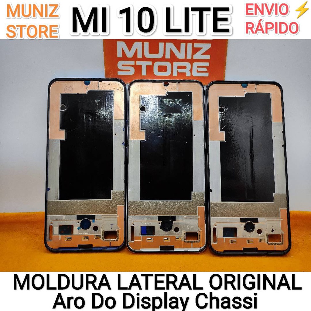 Moldura Aro Mi 10 Lite 5G Aro Lateral Do Display Traseira Chassi ...
