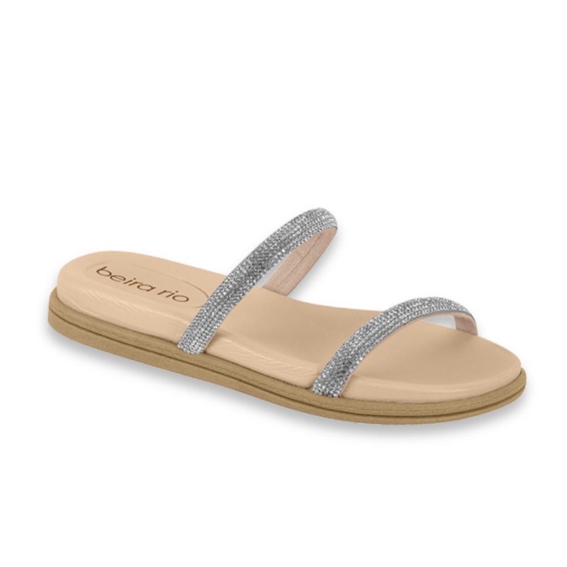 Rasteira Beira Rio Original Feminino Ultra Conforto Rasteirinha Tiras ...