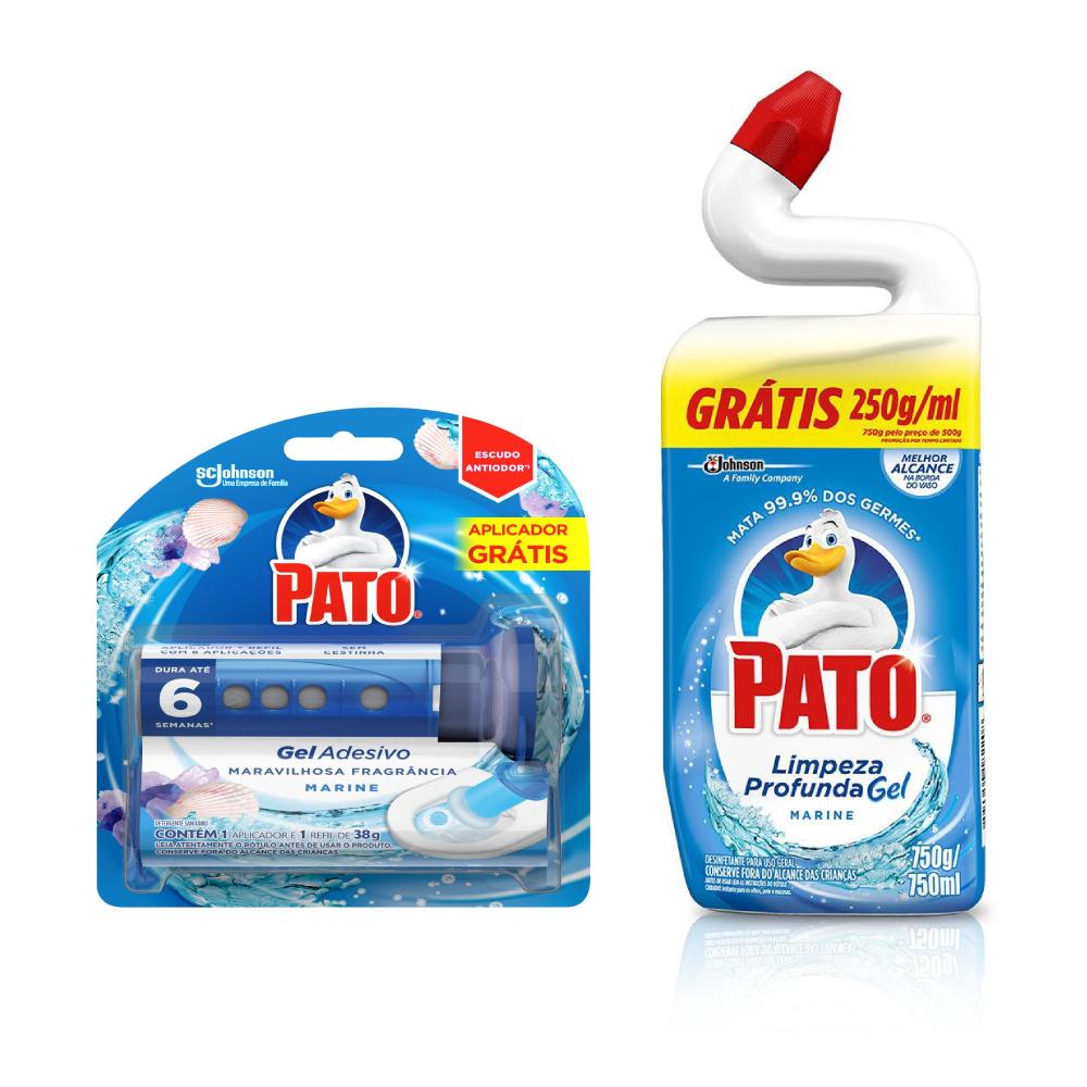 Kit Gel Adesivo Sanitário Pato c/ Aplicador Marine 38g + Pato Limpador ...