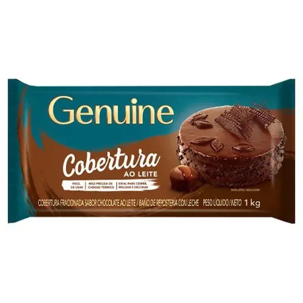 Chocolate Genuine Cobertura Ao Leite 1kg Cargill | Shopee Brasil