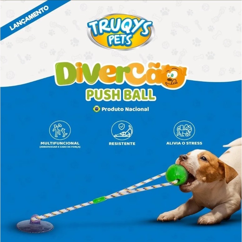 Brinquedo Com Ventosa Fixadores - Push Ball (Pequeno) | Shopee Brasil