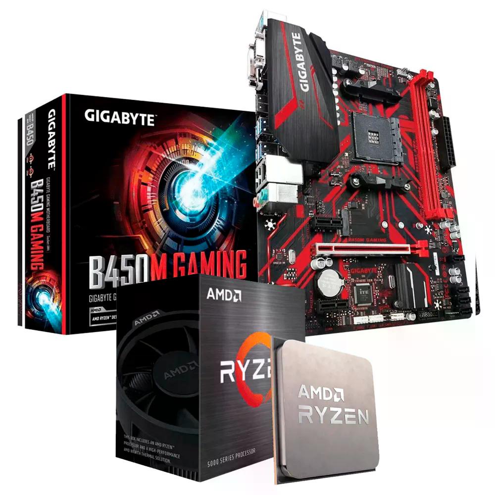 Kit Upgrade, Amd Ryzen 5 5600X, Gigabyte B450M Gaming | Shopee Brasil