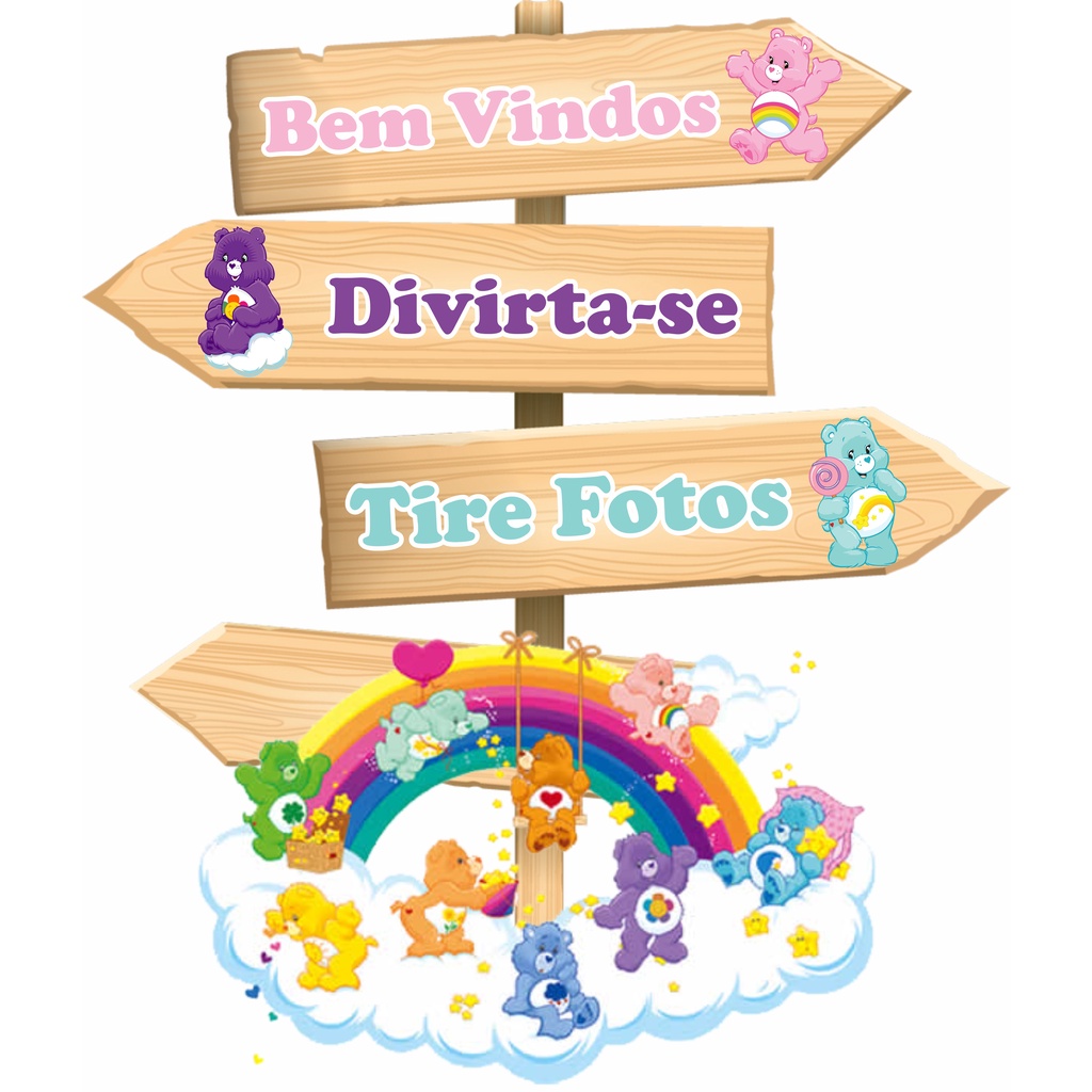Display MDF de chão - Tema Ursinhos Carinhosos ( Personalizamos com ...