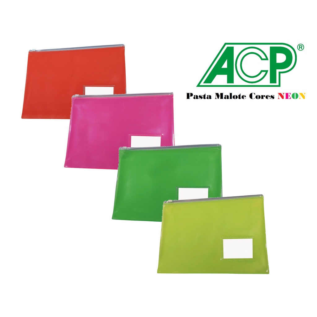Pasta colorida Zip Zap Com Visor Multi Uso - A Escolha | Shopee Brasil